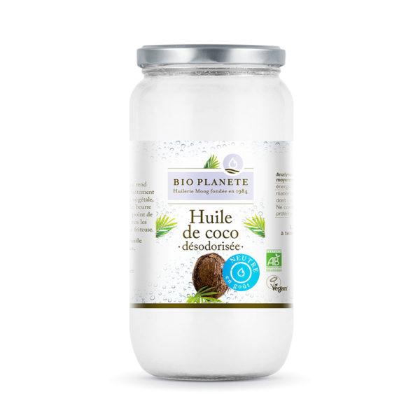 Huile de coco désodorisée - BIO PLANÈTE