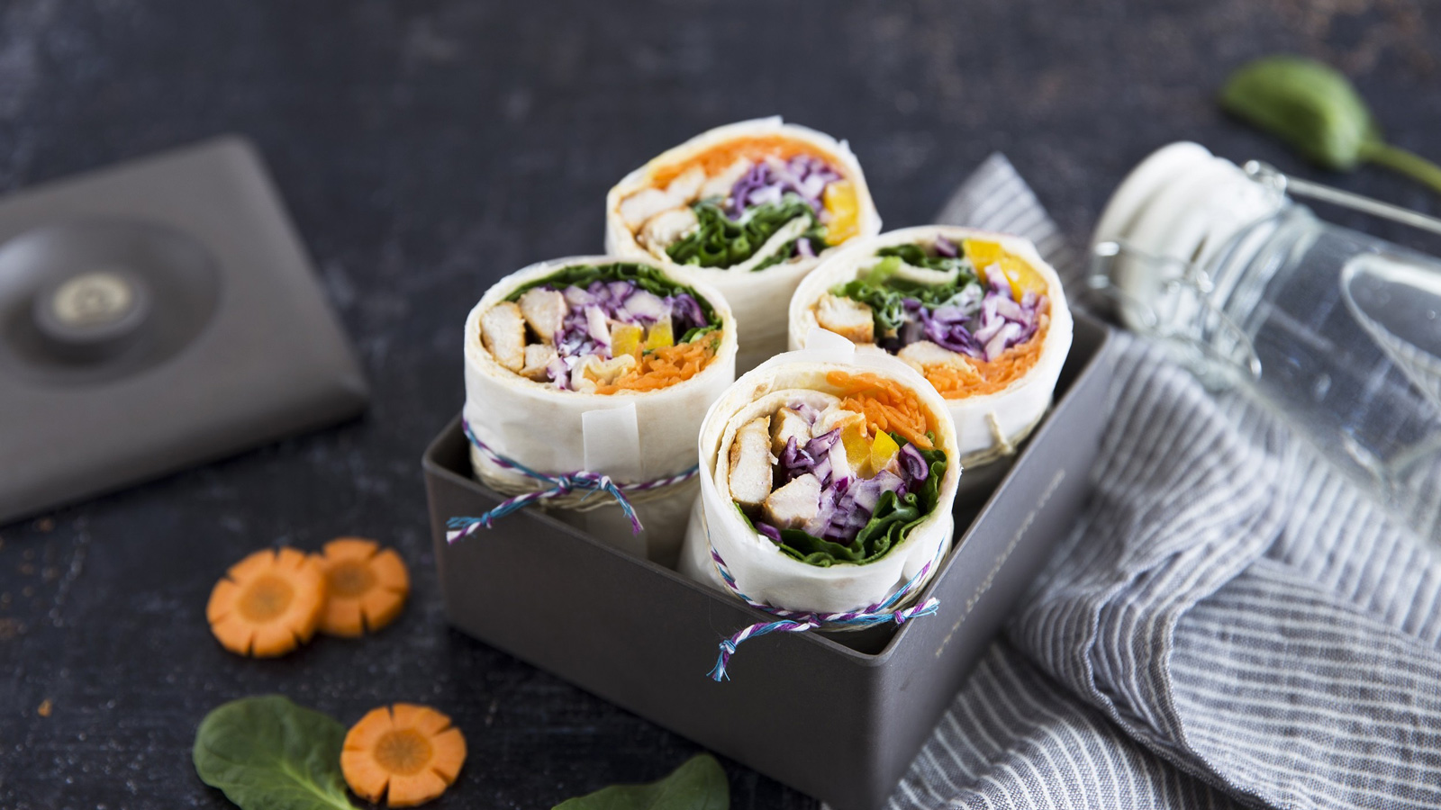 Wraps colorés - Huile de lin - - BIO PLANÈTE